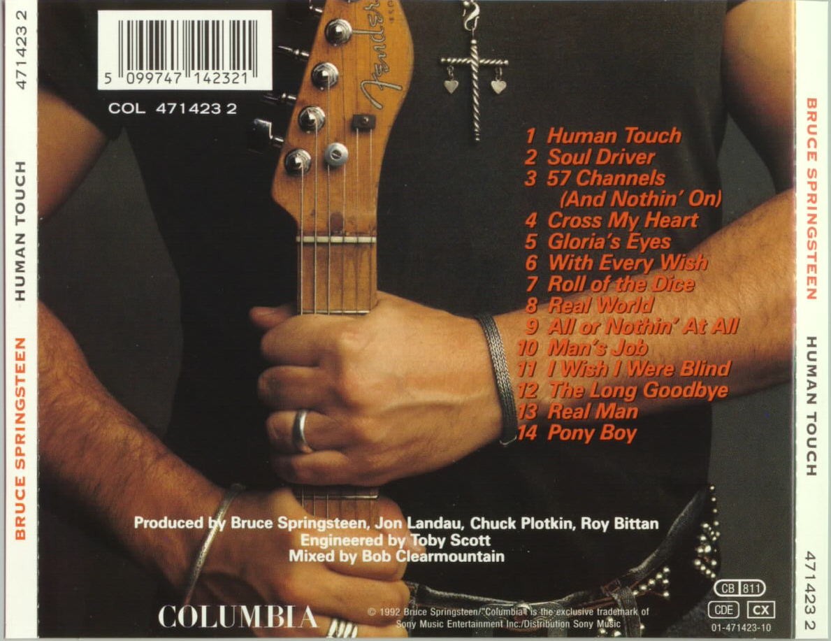 Bruce Springsteen Human Touch 2000 : Back | CD Covers | Cover Century ...